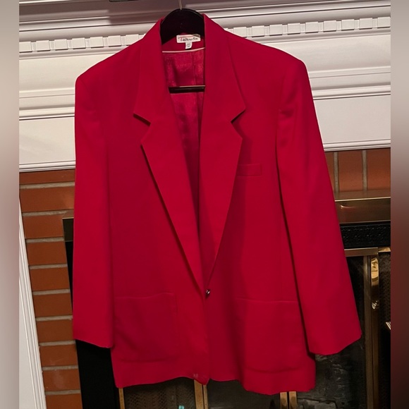 Talbots | Jackets & Coats | Talbots Red Wool Blazer Womens 8 | Poshmark